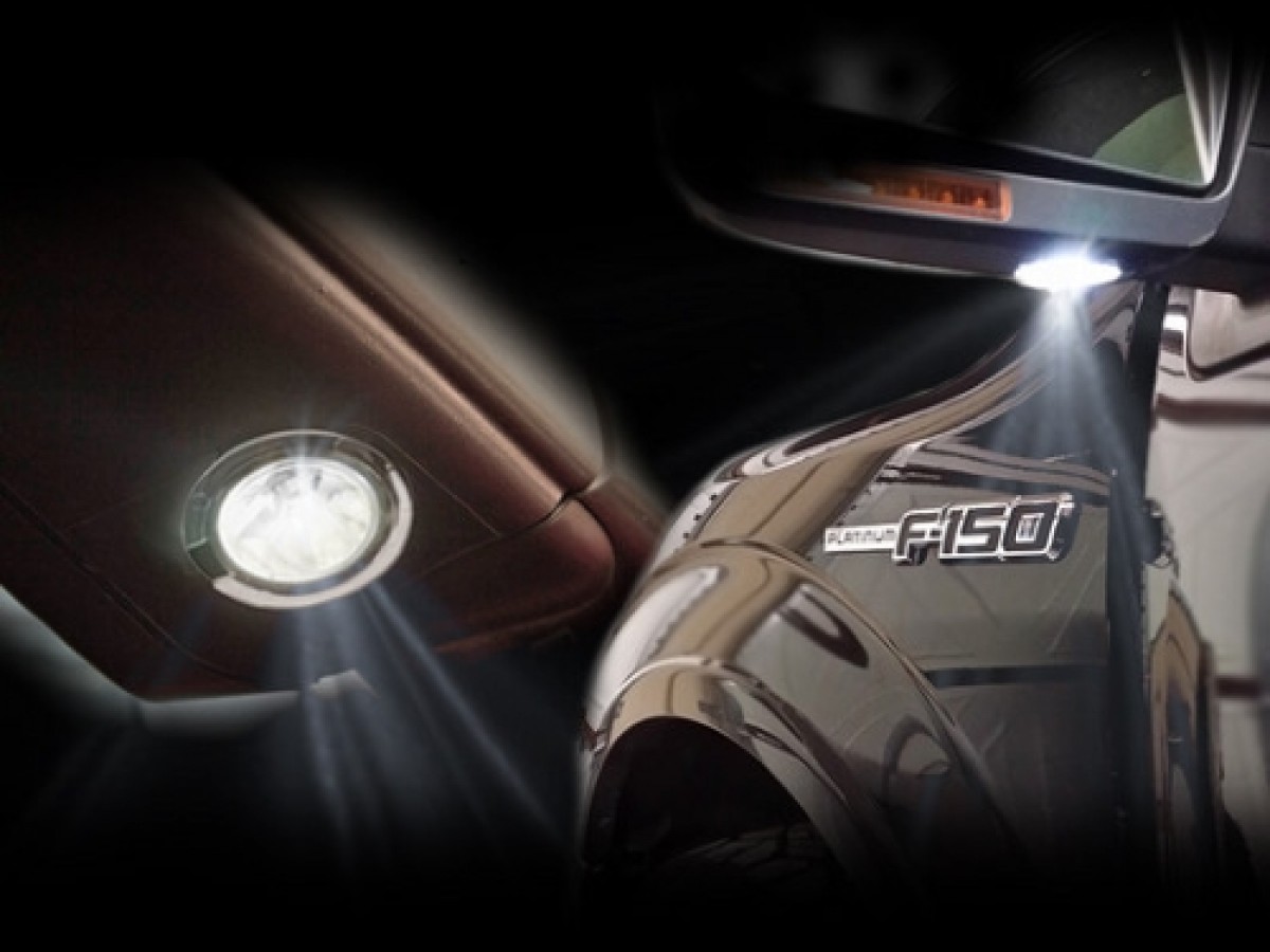 RECON Mirror / Puddle Light Kit - White - 264242WH | Levittown Ford