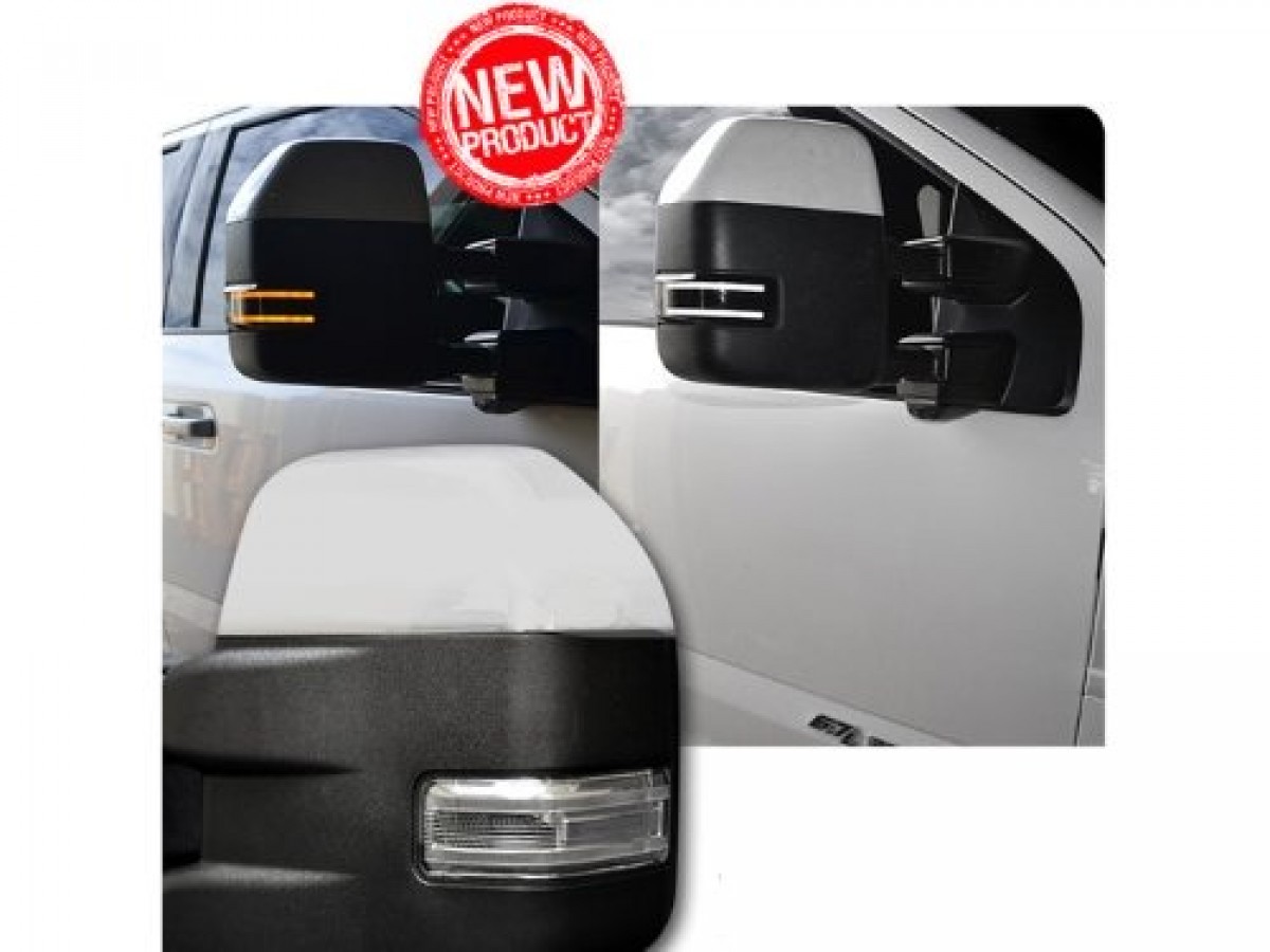 RECON Side Mirror Lenses - Clear Lens / White Running Lights ...