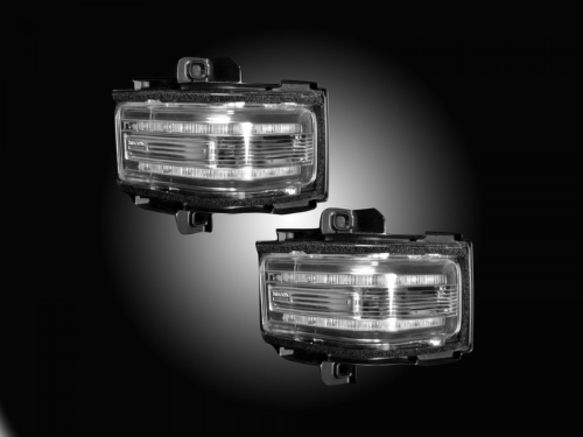 RECON LED Side Mirror Lenses - Clear Lens / Amber Running Lights ...