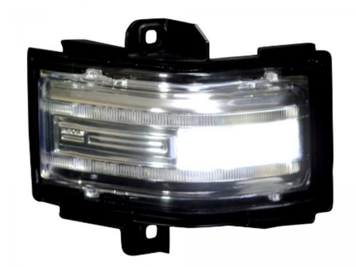 RECON Side Mirror Lenses - Clear Lens / White Running Lights ...