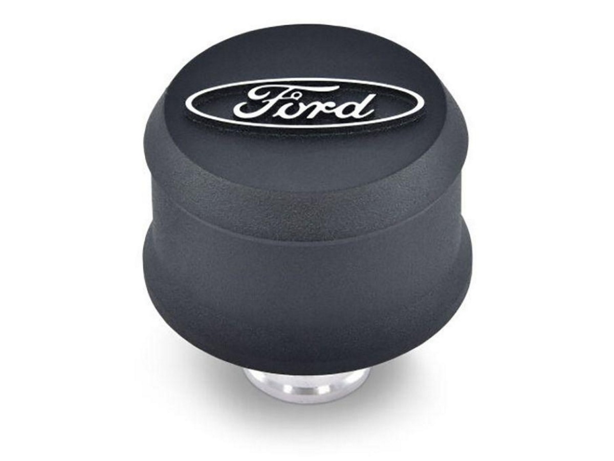 Ford Performance Slant Edge Valve Cover Breather Cap Black With Ford ...