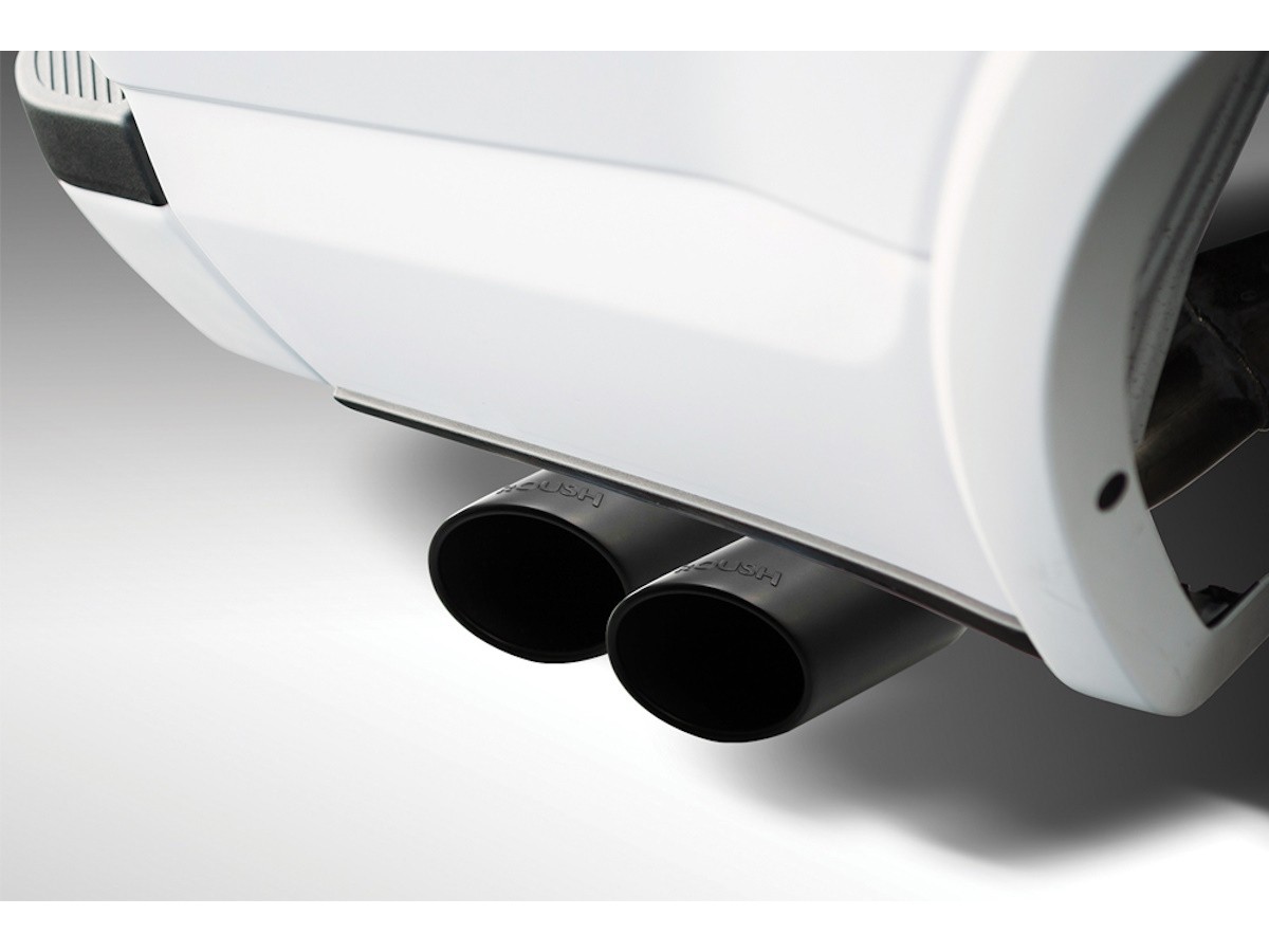 Roush Performance 4-Inch Matte Black Exhaust Dual-Tip Kit - 422318 ...