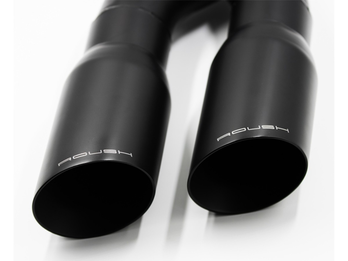 Roush Performance 4-Inch Matte Black Exhaust Y-Tip Kit - 422319 ...