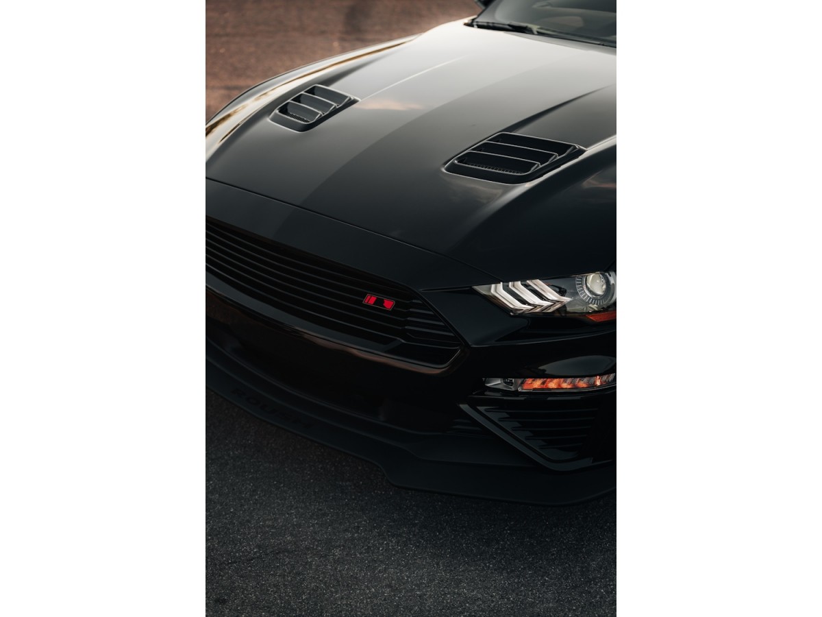 Roush Performance Mustang Hood Heat Extractors Gloss Black Kit Of Two ...