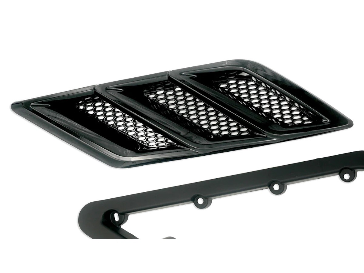 Roush Performance Gloss Black Fender Vent Heat Extractors Kit Of Two ...