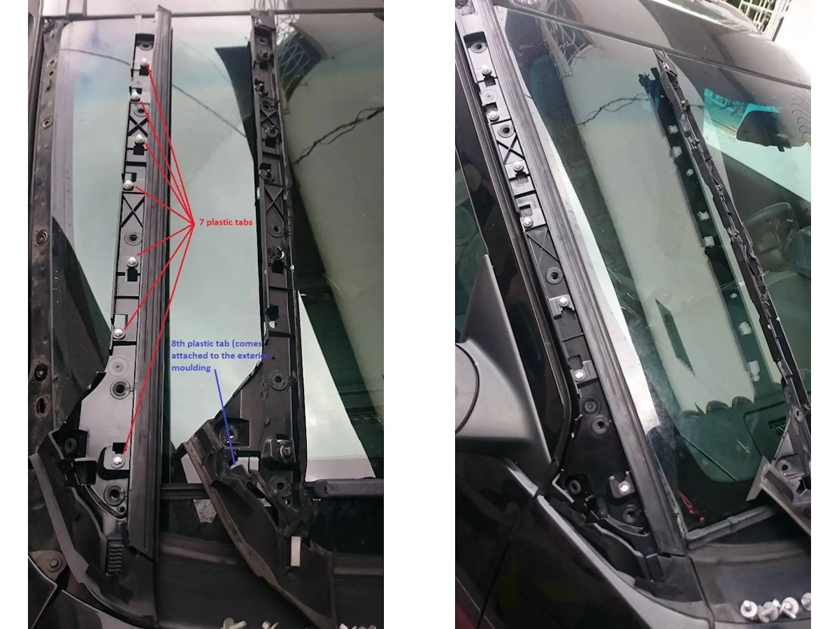 Ford A-Pillar Trim Replacement Kit For Left And Right Sides ...