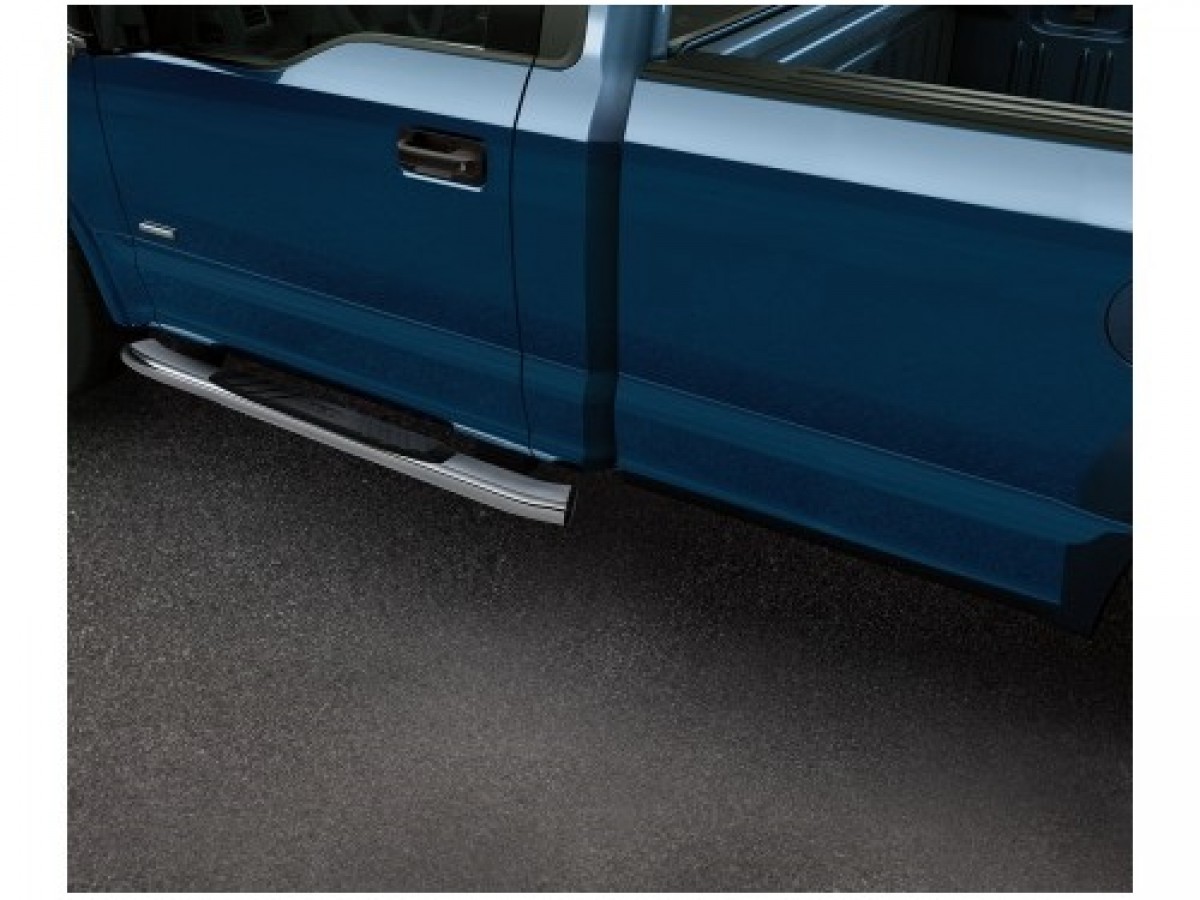 Genuine Ford Step Bars - 5" Chromed Aluminum - Regular Cab - FL3Z-16450 ...