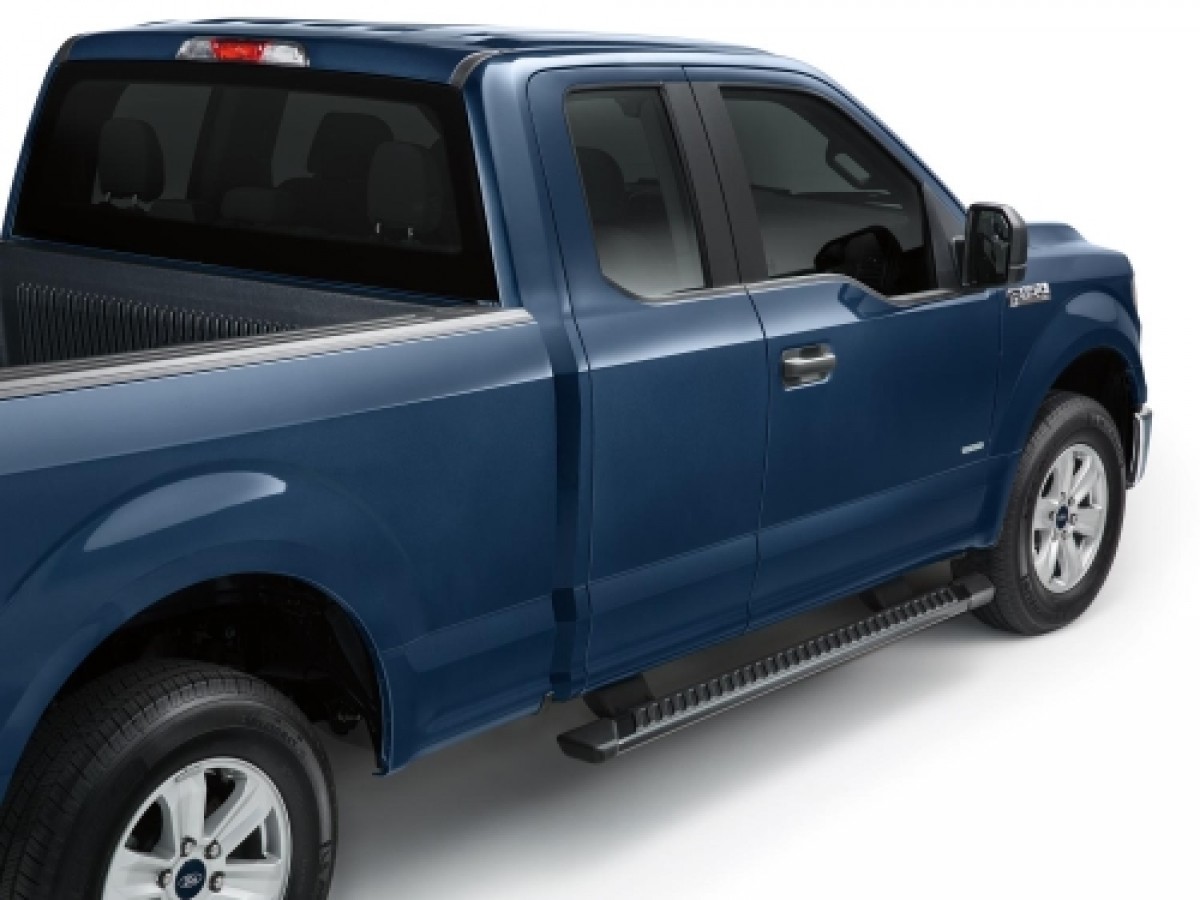 Ford Step Bars - 5" Painted Magnetic - Super Cab Angular - FL3Z-16450 ...