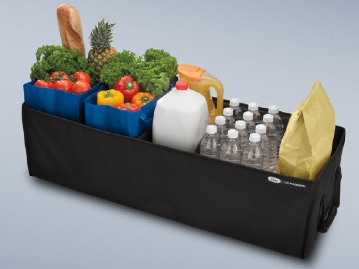 Genuine Ford Cargo Organizer - Soft-Sided Large, Folding W/ Ford Logo ...