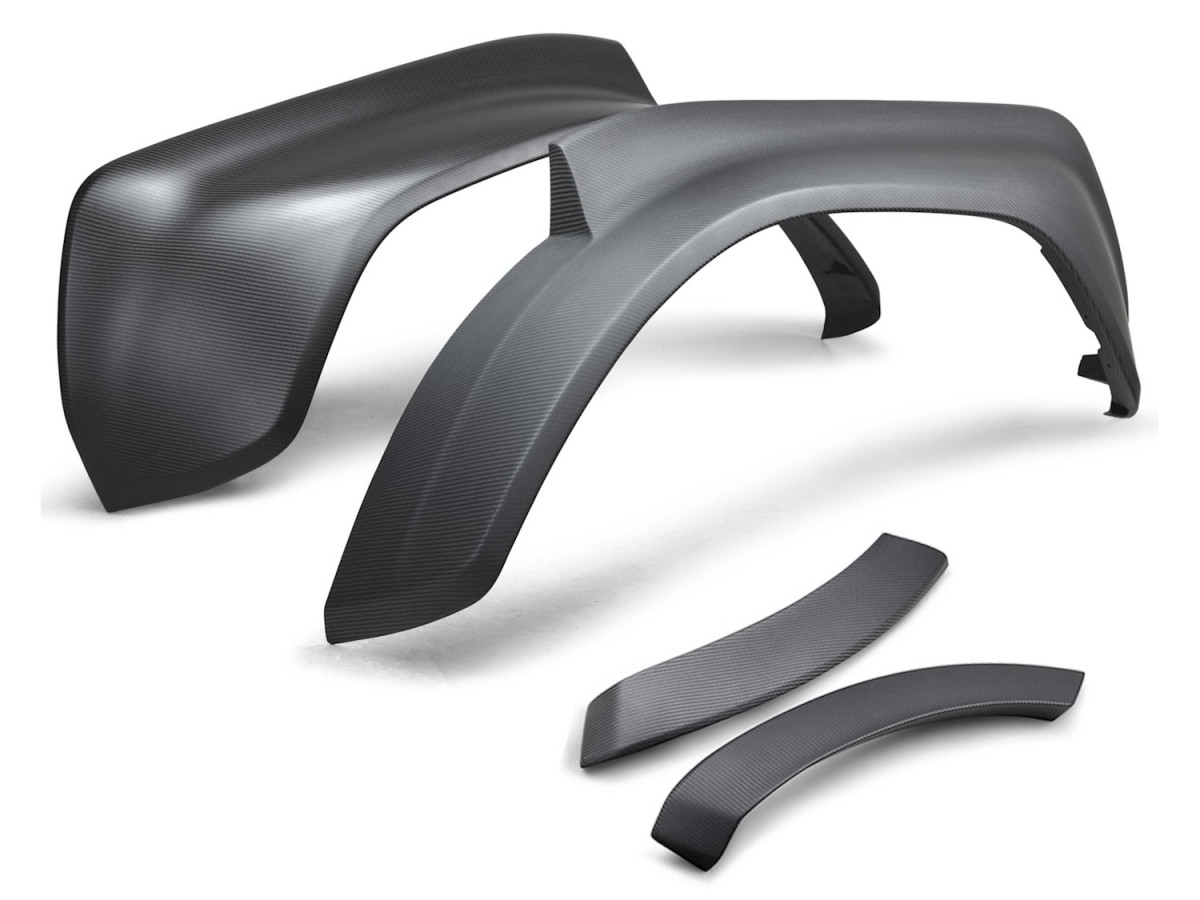 Ford Performance Carbon Fiber Rear Fender Flare Kit With Matte Finish ...