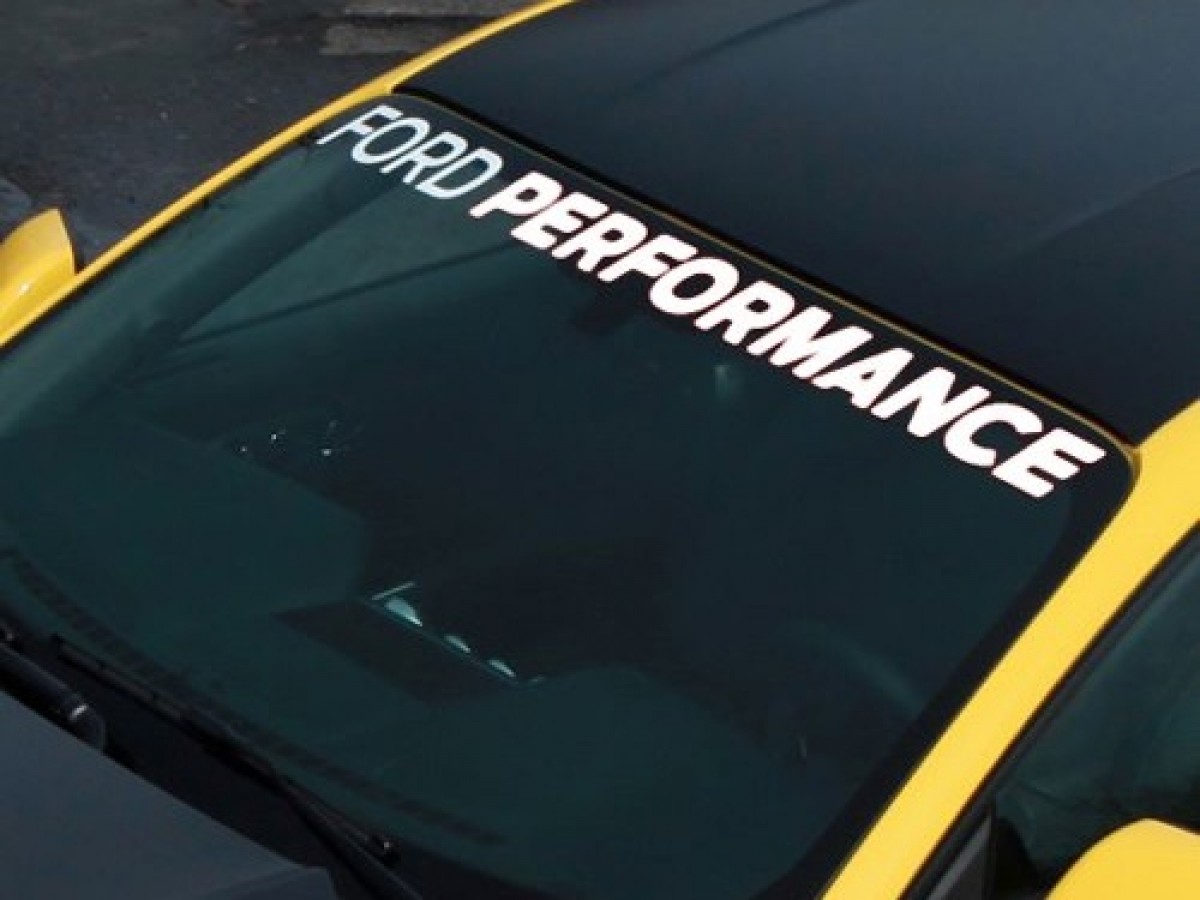 Ford Performance Windshield Banner White - M-1820-MB | Levittown Ford