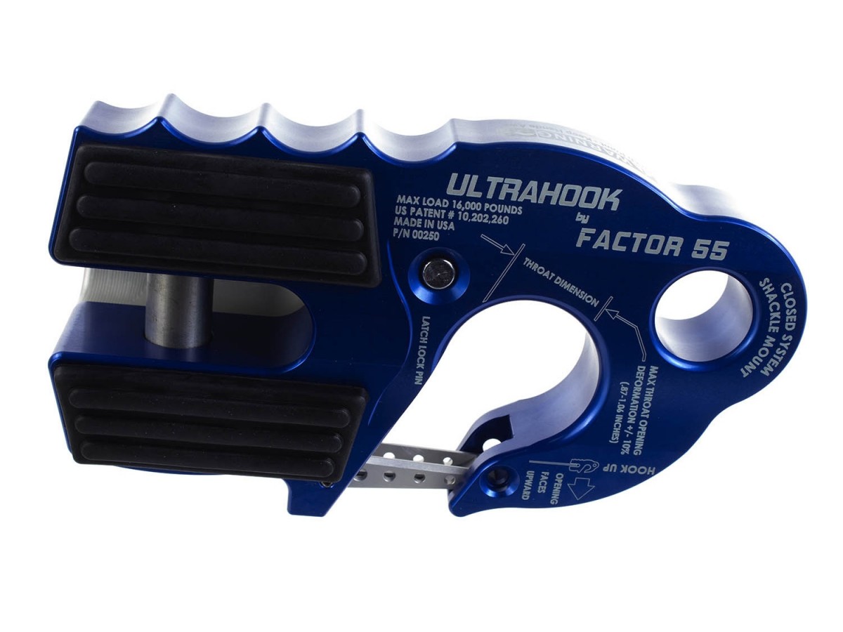 Ford Performance By Factor 55 Blue Winch Mounted Ultrahook - M-1821-UHB ...