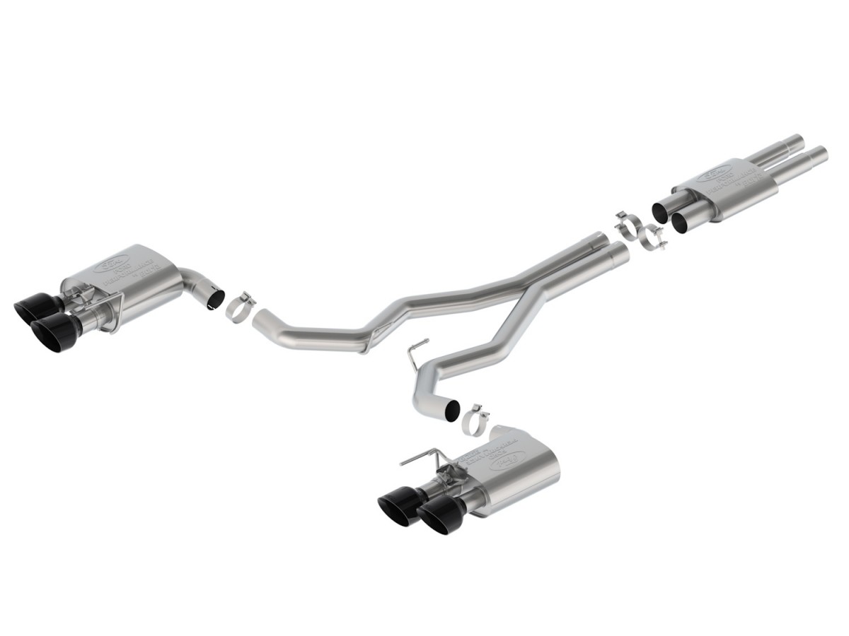 Ford Performance Dark Horse Borla 5.0L Sport Active Cat-Back Exhaust ...