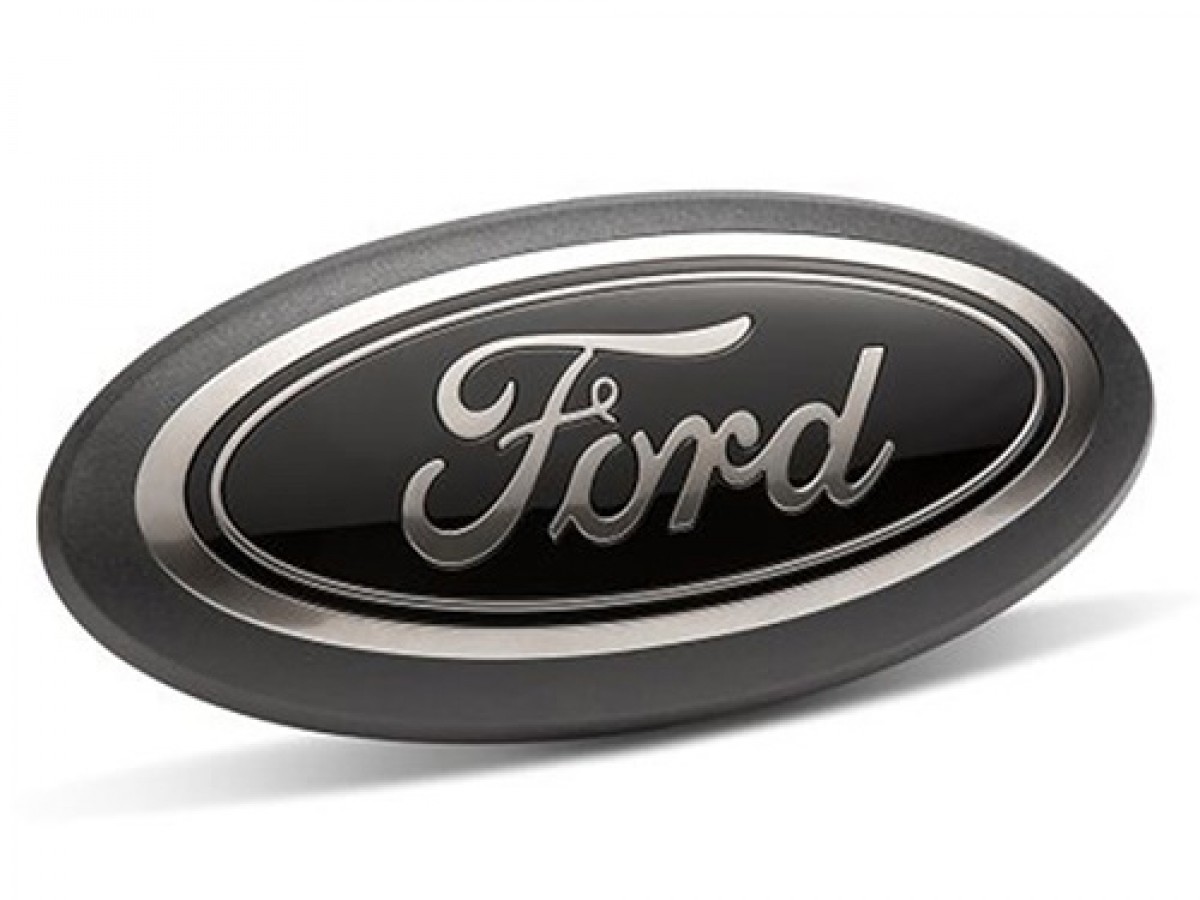 Ford Performance Black Smoked Chrome Oval Emblems For Front And Rear ...