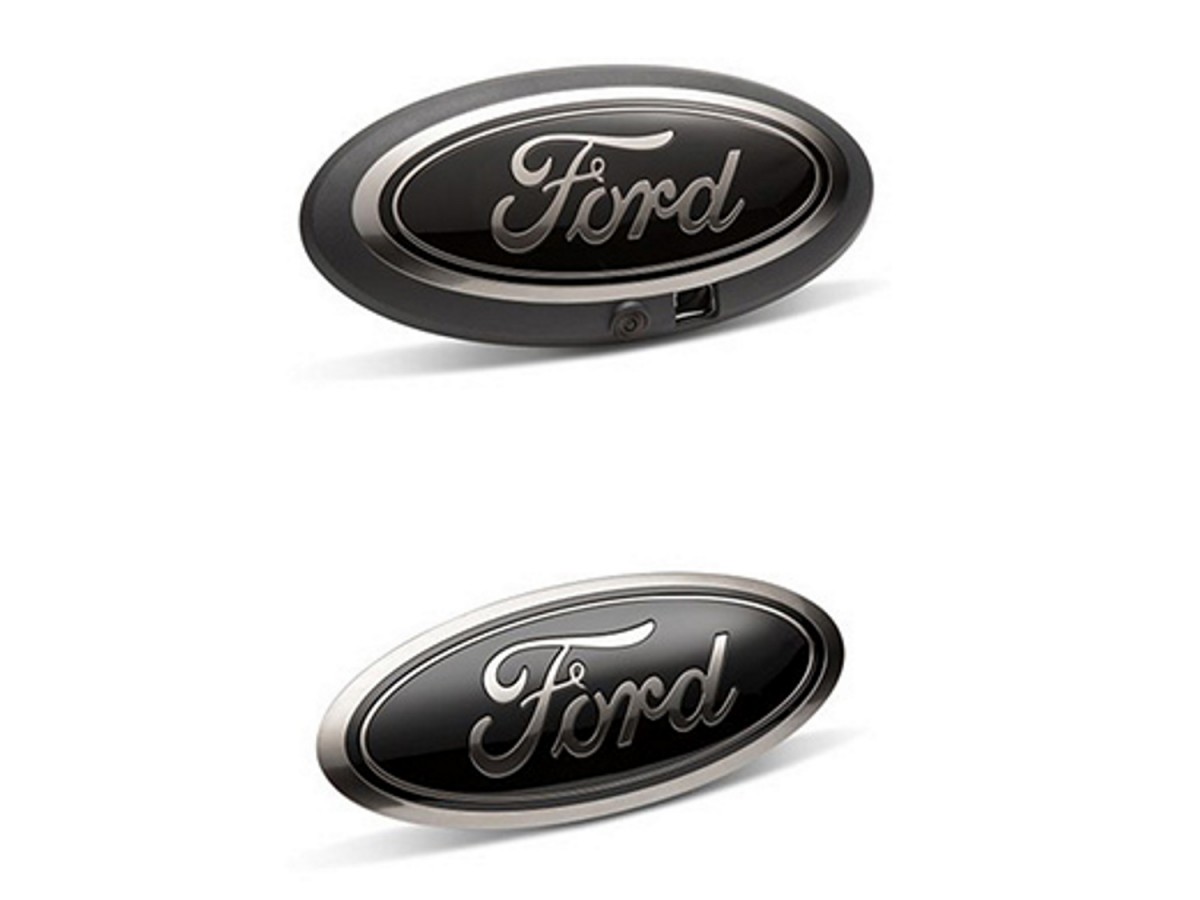 Ford Performance Black Smoked Chrome Oval Emblem Kit For Vehicles With ...