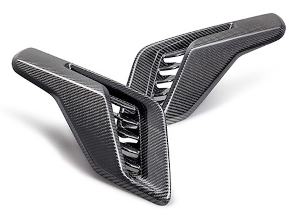 Ford Performance Carbon Fiber Fender Vents Kit Of Two With Gloss Finish ...