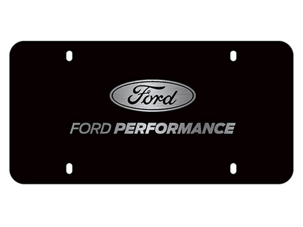 Ford Performance Stainless Steel Black Marque License Plate - M-1828-LB ...