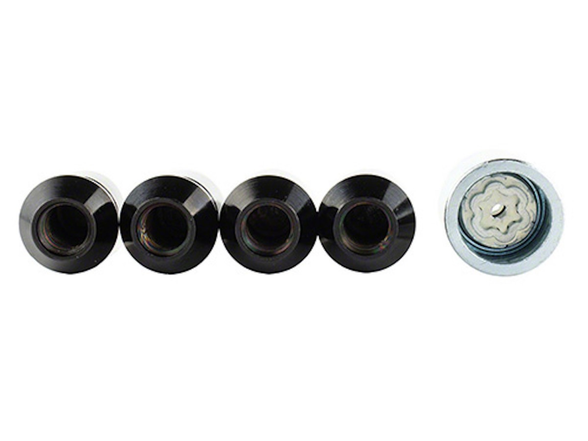 Ford Performance M12x1.5 Black Security Lug Nuts Kit Of 4 - M-1A043-B ...