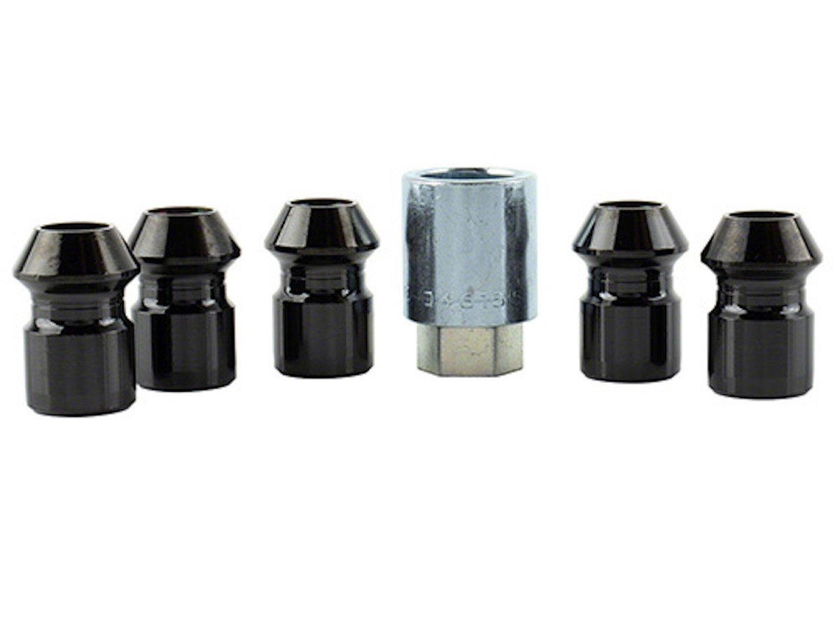 Ford Performance M12x1.5 Black Security Lug Nuts Kit Of 5 - M-1A043-B5 ...