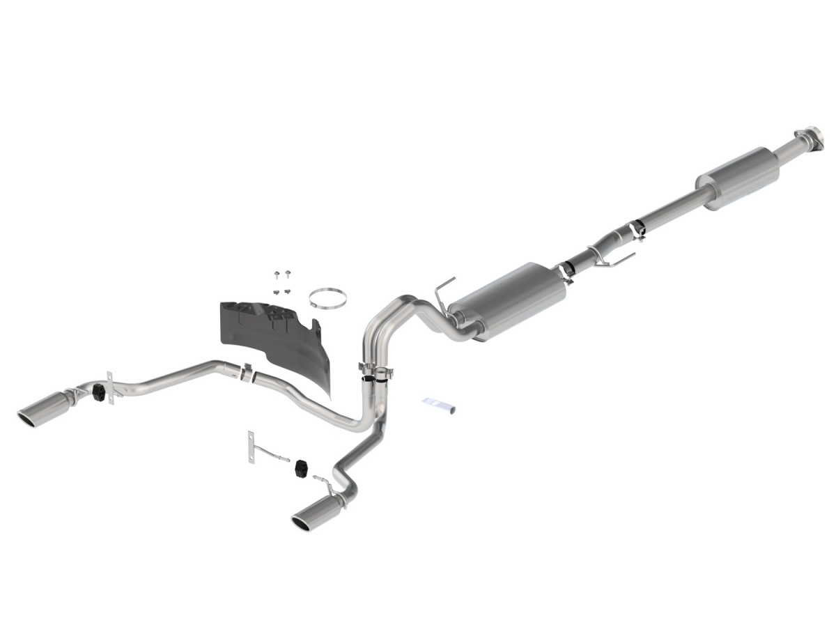 Ford Performance Touring Exhaust System Rear Exit With Chrome Exhaust ...
