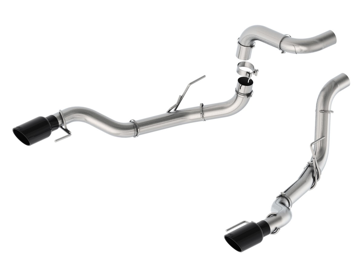 Ford Performance Exhaust Tail Pipes Bumper Exit With Black Chrome ...