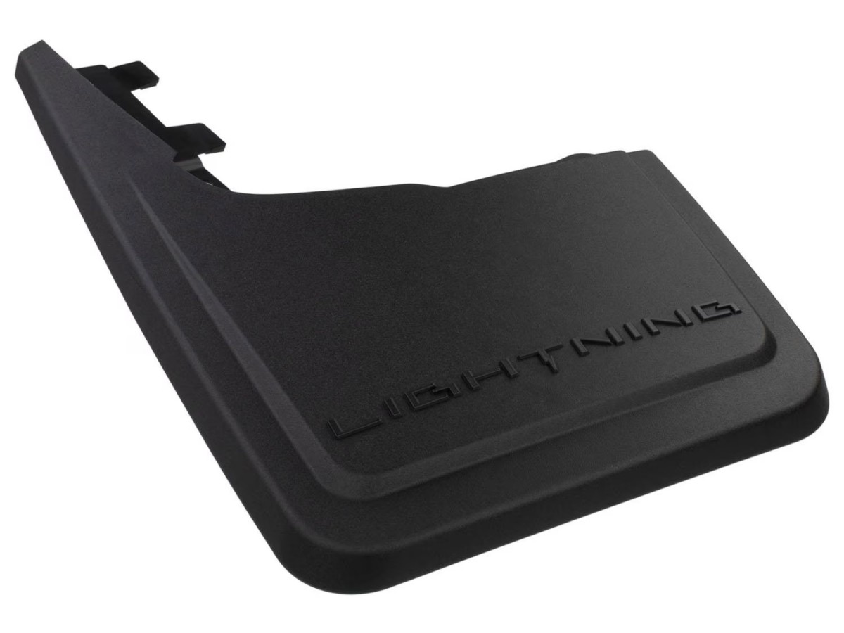 Ford Molded Carbon Black Splash Guards With Lightning Logo Rear Pair ...