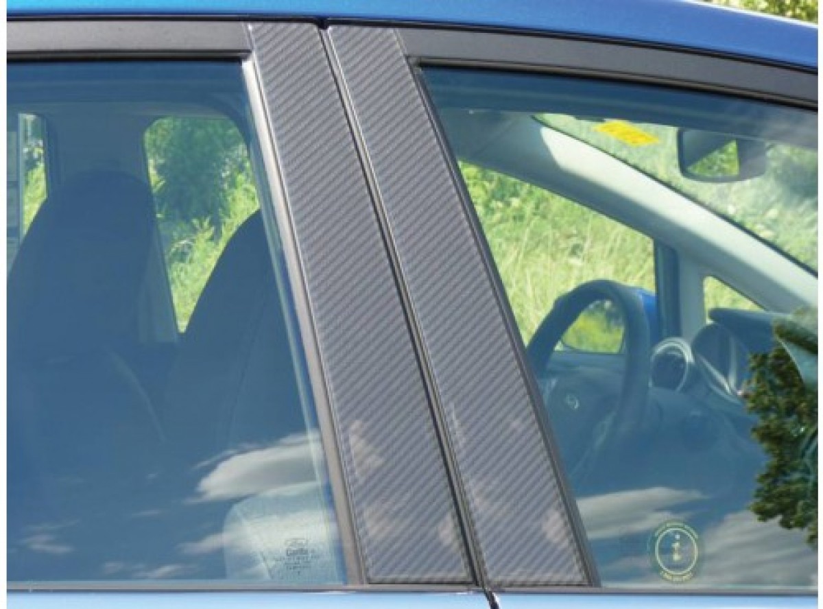 Ford Trim Kits by Polytech Foha - B Pillar Applique Carbon Black ...