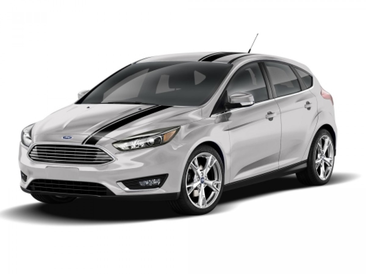 Genuine Ford Graphics Kit - Over The Top Stripe - Matte Black - VGM5Z ...