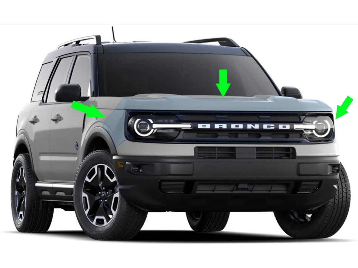 Ford Paint Protection Package 3 Piece Kit For Hood And Fenders - VL1PZ ...