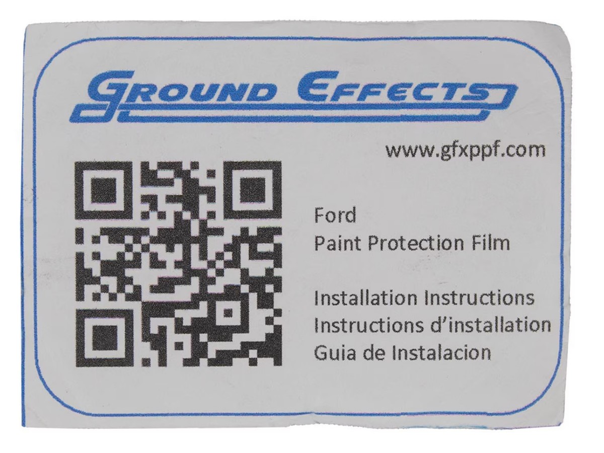 Ford Paint Protection Package Three Piece Kit For Hood And Fenders ...
