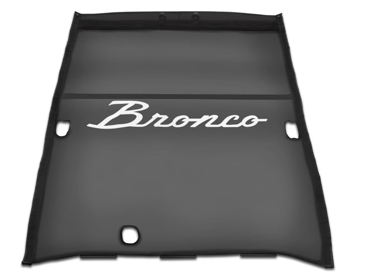 Ford Mesh Soft Top Bimini 4 Door Bronco Script Logo Black With Light ...