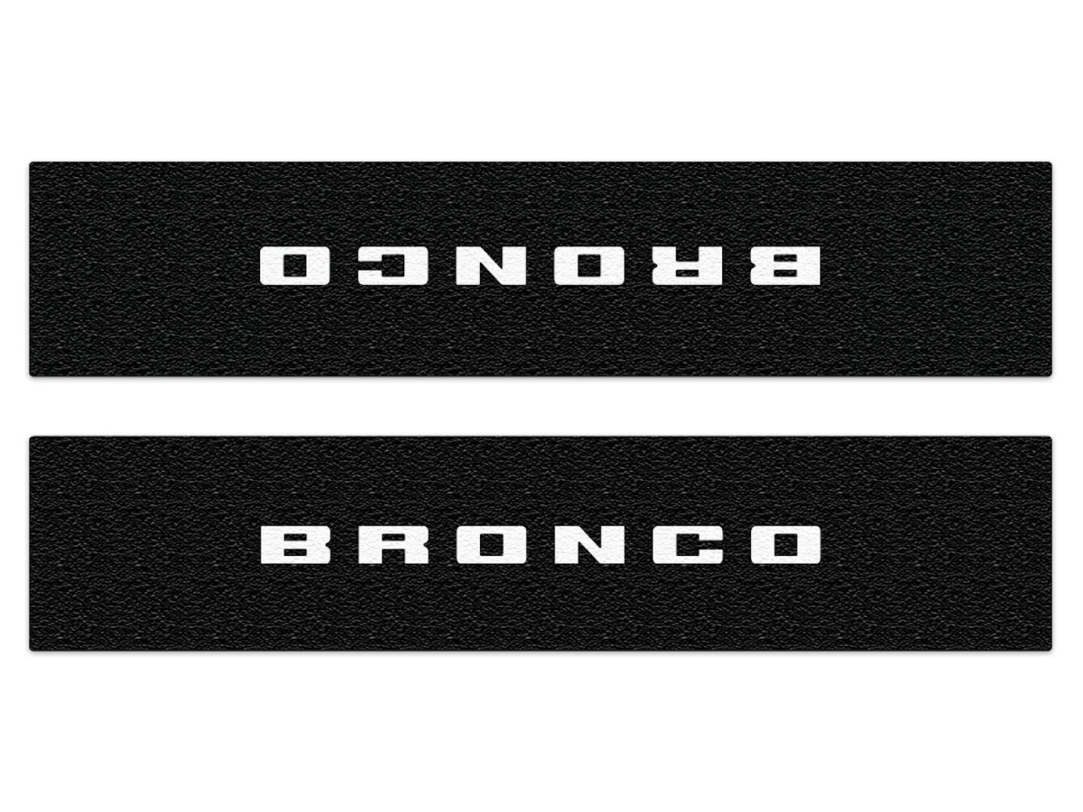 Genuine Ford Door Sill Protectors Kit Of Two Textured Black With White ...
