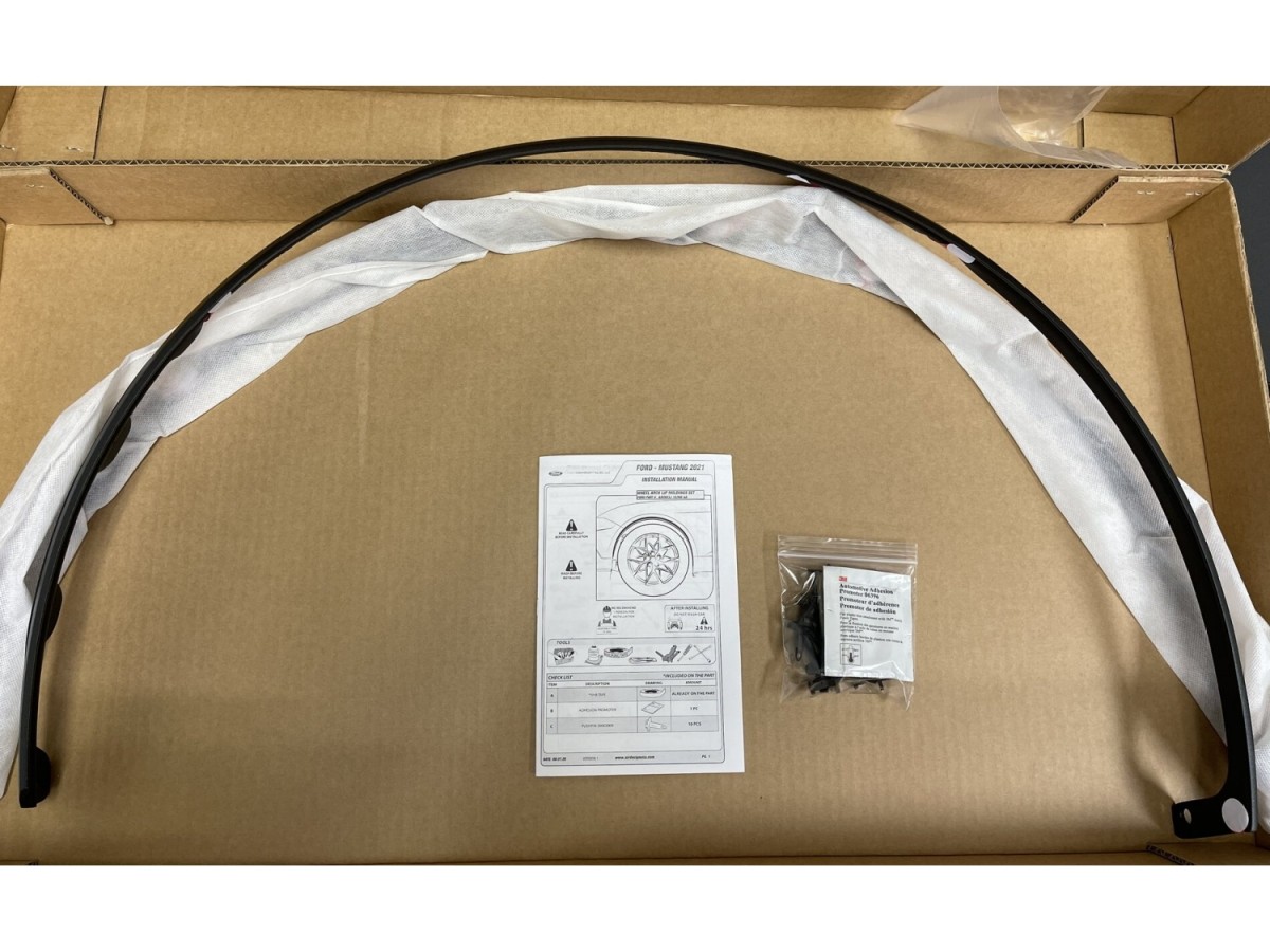 Ford Front Wheel Arch Moldings Black Kit Of Two For Left And Right ...