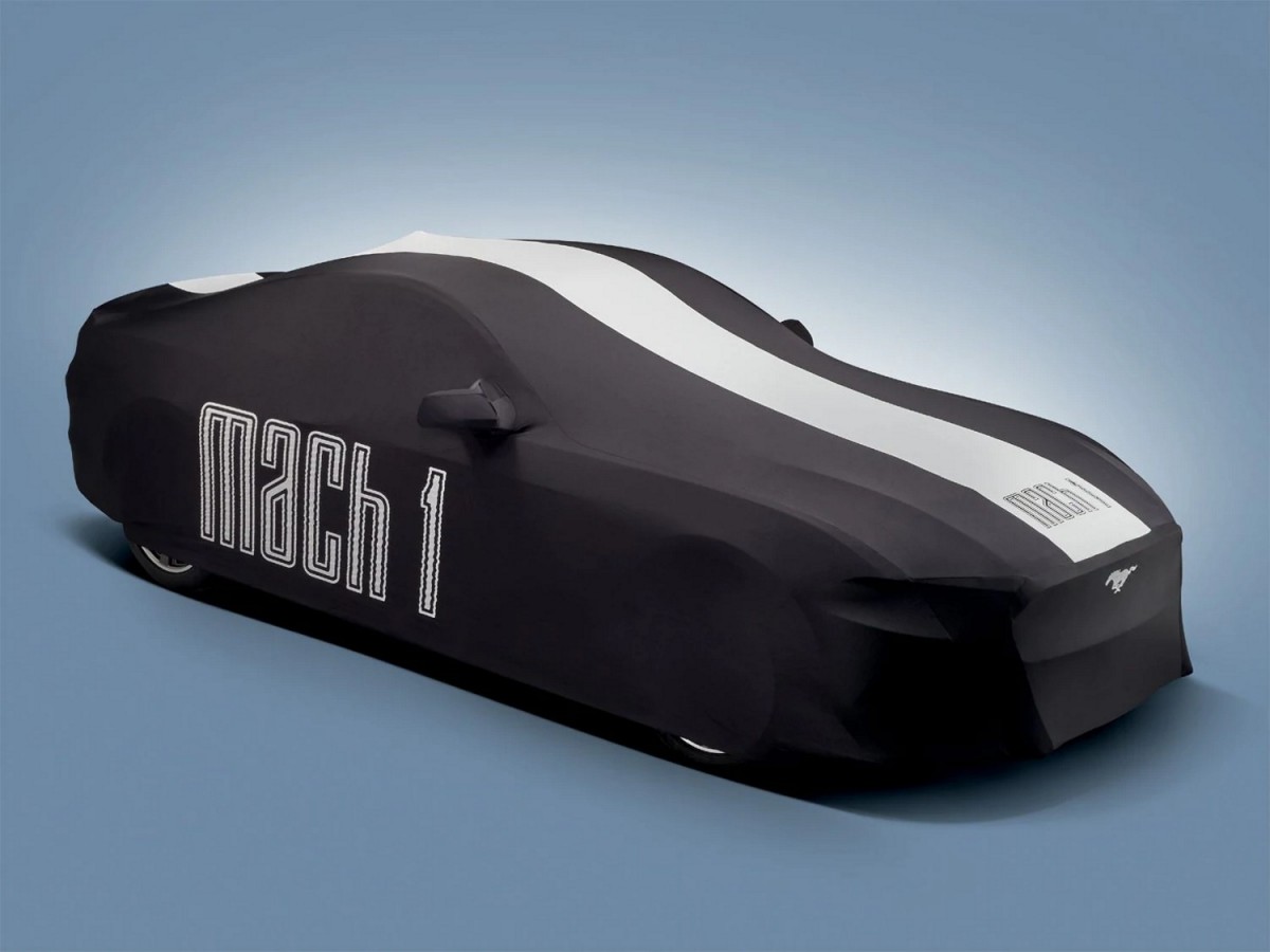 Ford Car Cover Mach 1 Low Wing Spoiler Black White - VMR3Z-19A412-C ...