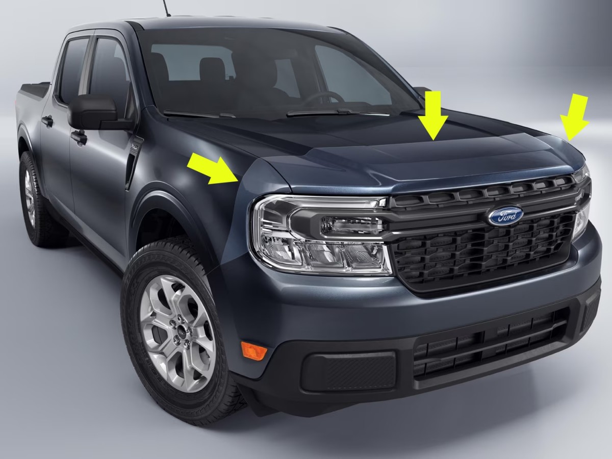 Ford Paint Protection Film Package Three Piece Kit For Hood And Fenders ...