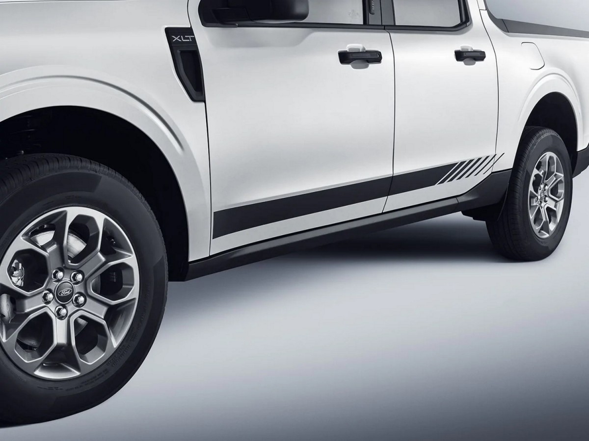 Ford Two Piece Visco Matte Black Speed Stripe Graphics For Sides ...