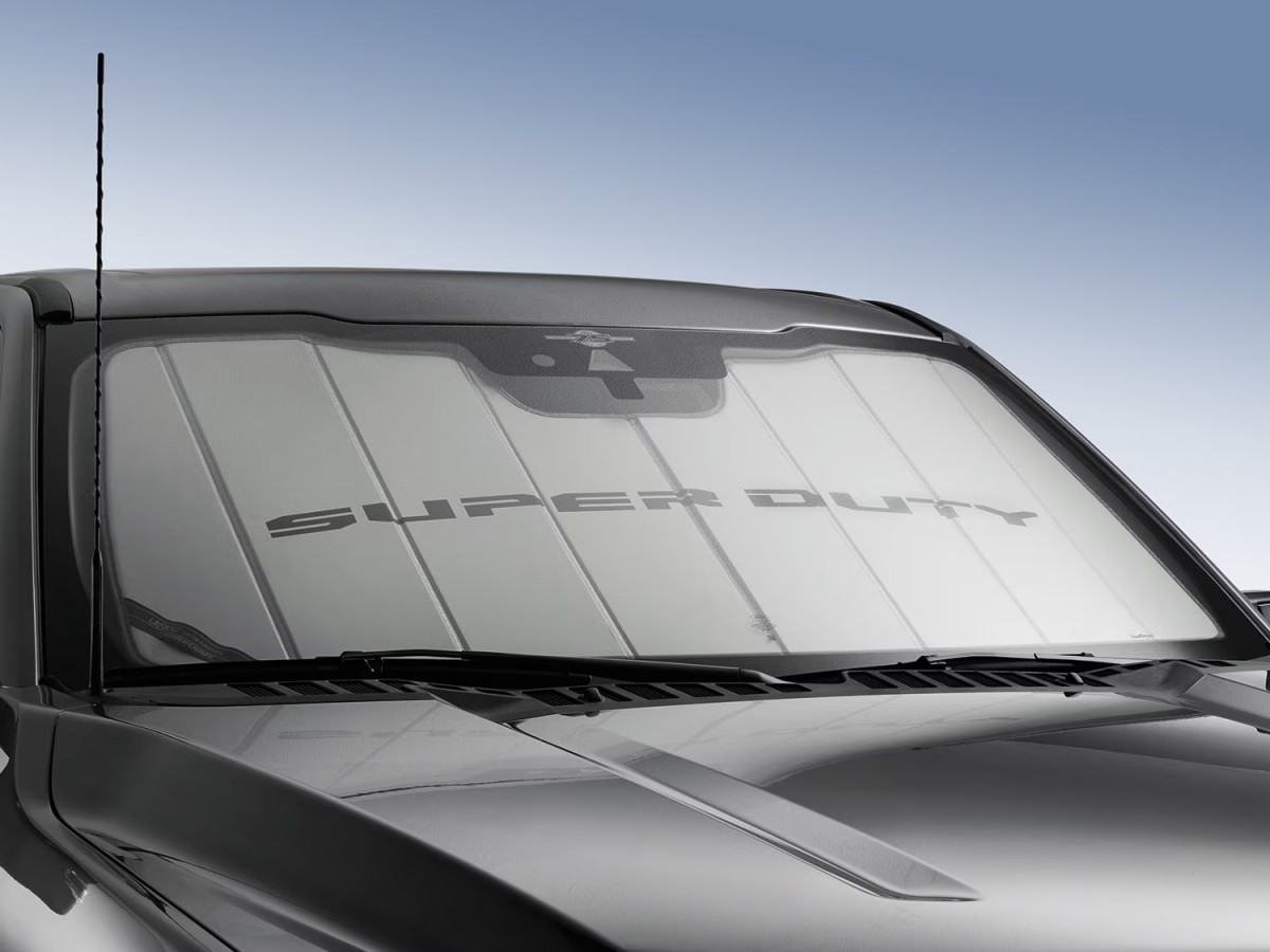 Ford UVS 100 Custom Windshield Sunshade With Super Duty Logo - VPC3Z ...