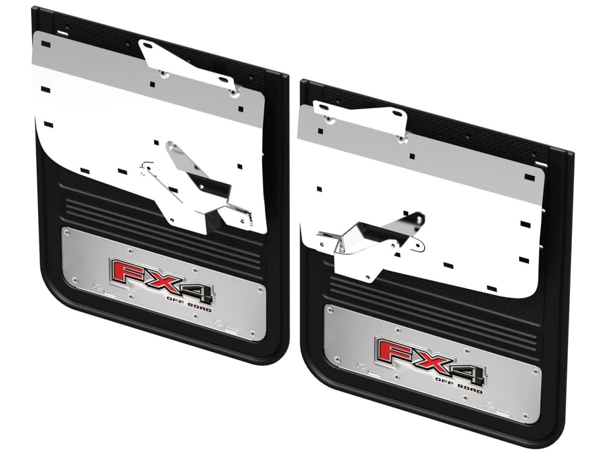 Ford Gatorback DRW Splash Guards With FX4 Stainless Steel Surround ...