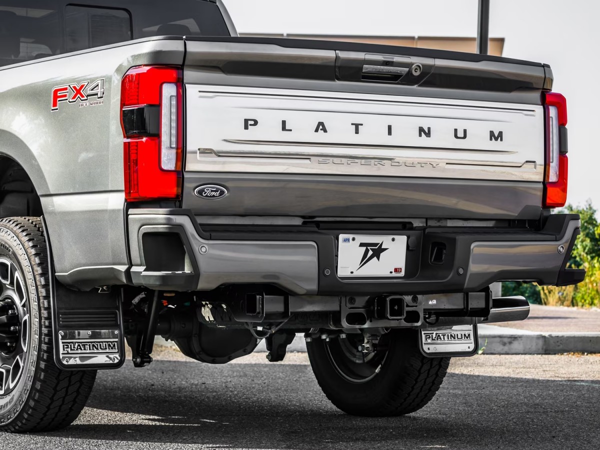 Ford "PLATINUM" Tailgate Lettering Inserts Titanium Plated Stainless ...