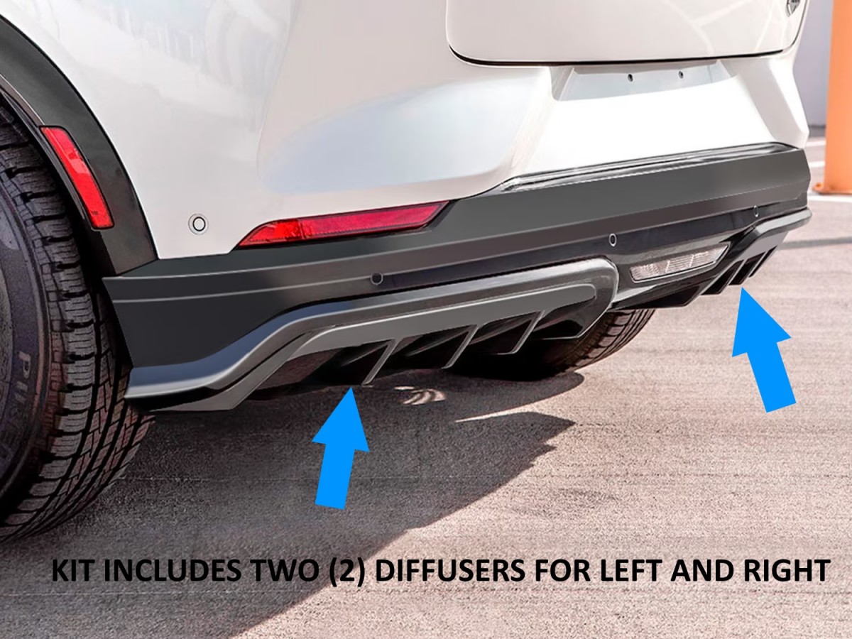 Genuine Ford Rear Bumper Diffusers Kit Of Two In Satin Black For SEL ...