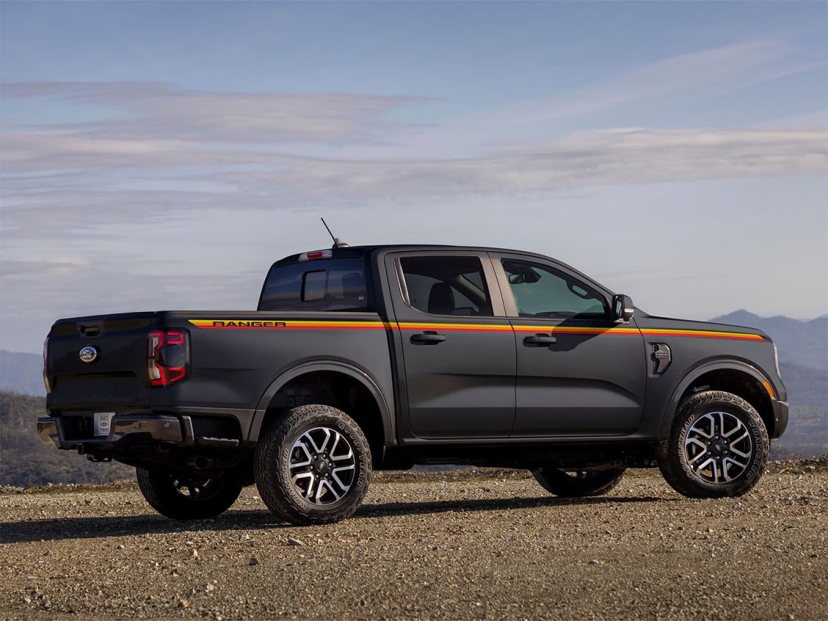 Ford Upper Bodyside Stripe Decal Kit Retro Red Orange Yellow For Left ...