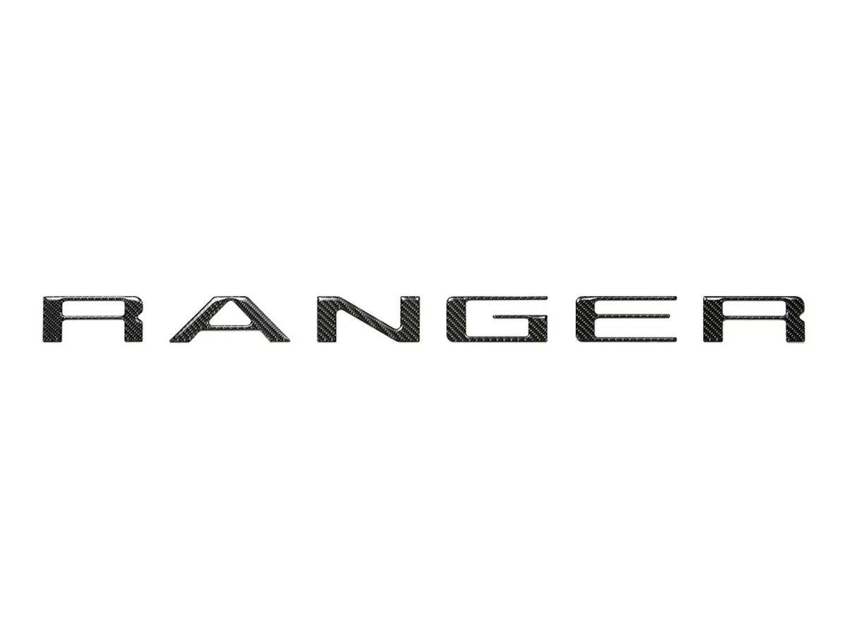 Ford Tufskinz Carbon Fiber Domed RANGER Tailgate Letters - VR1WZ ...