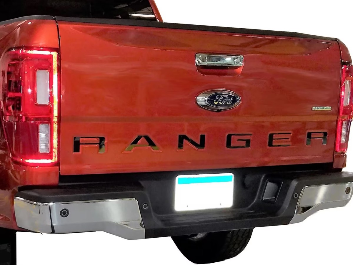 Ford Putco Black Platinum Stainless Steel RANGER Tailgate Letters ...