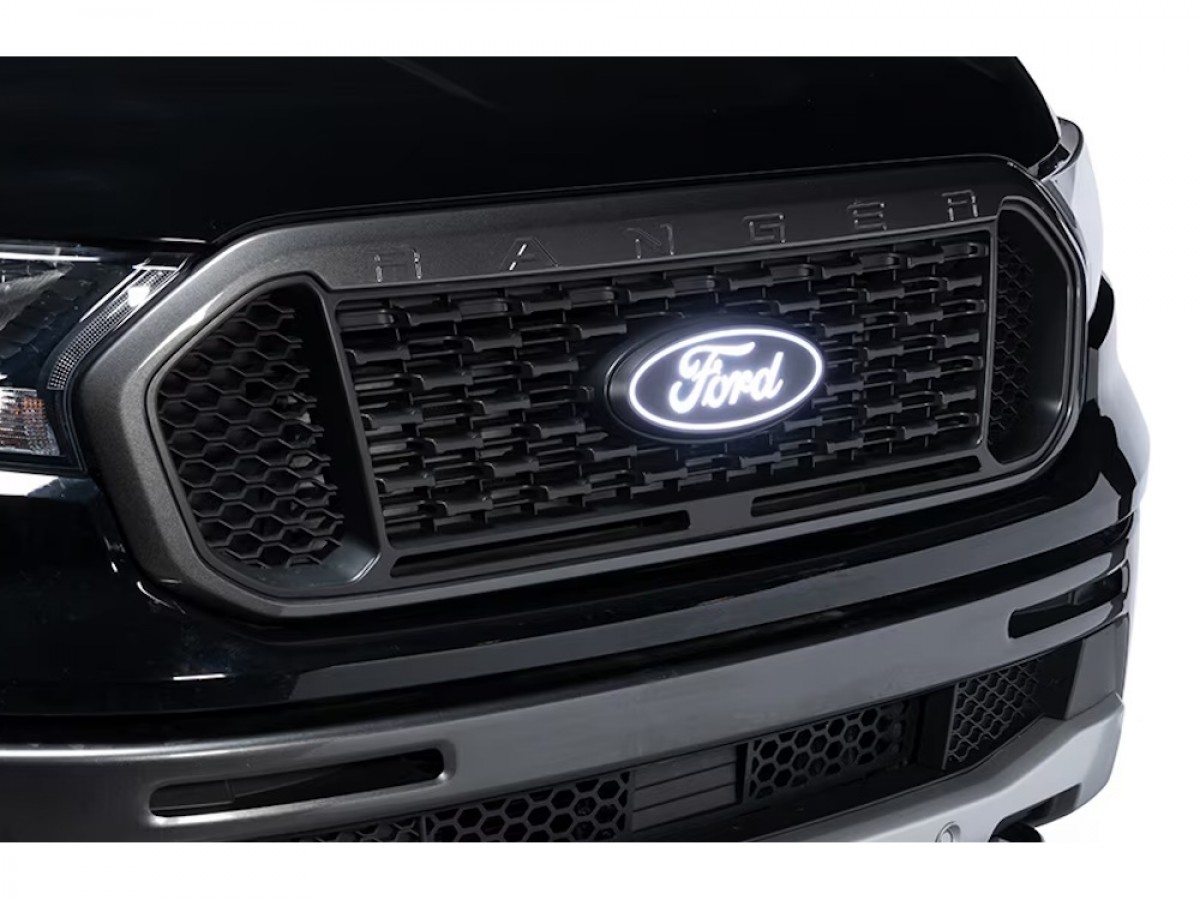 Ford Illuminated LED Black Ford Oval Grille Emblem - VRB3Z-8A224-A ...