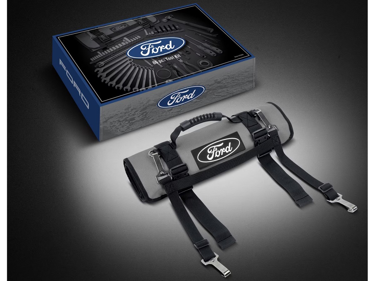 Ford Trucks 86-Piece Roll-Up Tool Kit With Soft Nylon Case And Ford ...