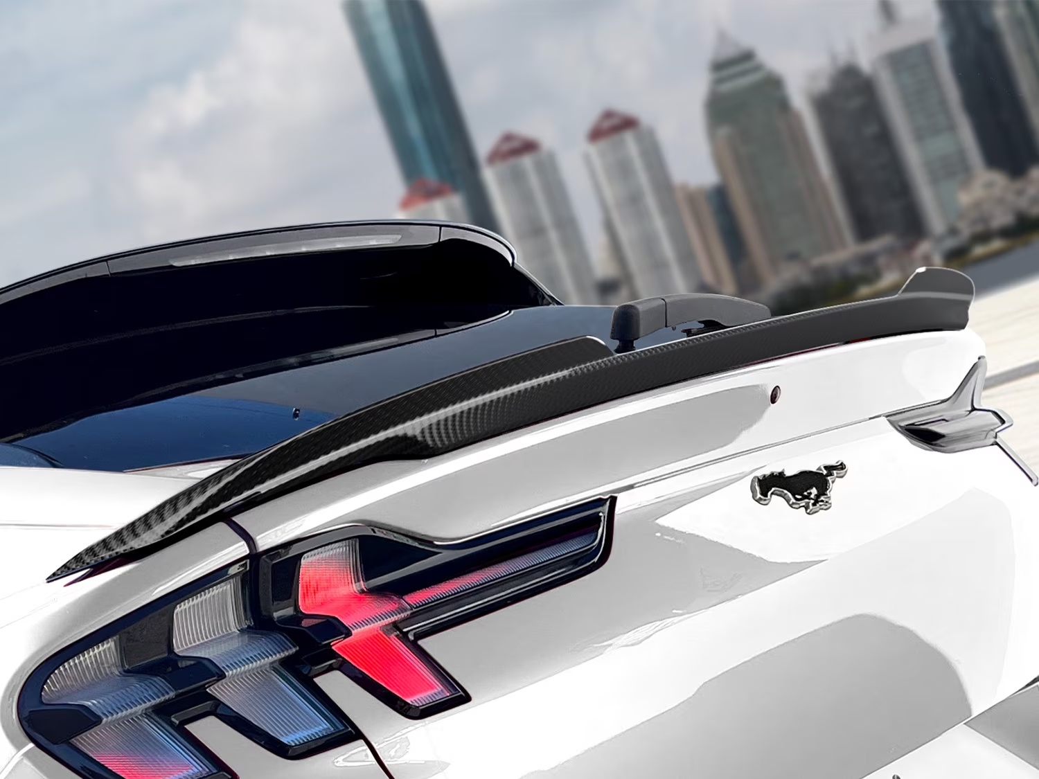 Genuine Ford Gloss Carbon Fiber Rear Deck Lid Spoiler By AirDesign For ...